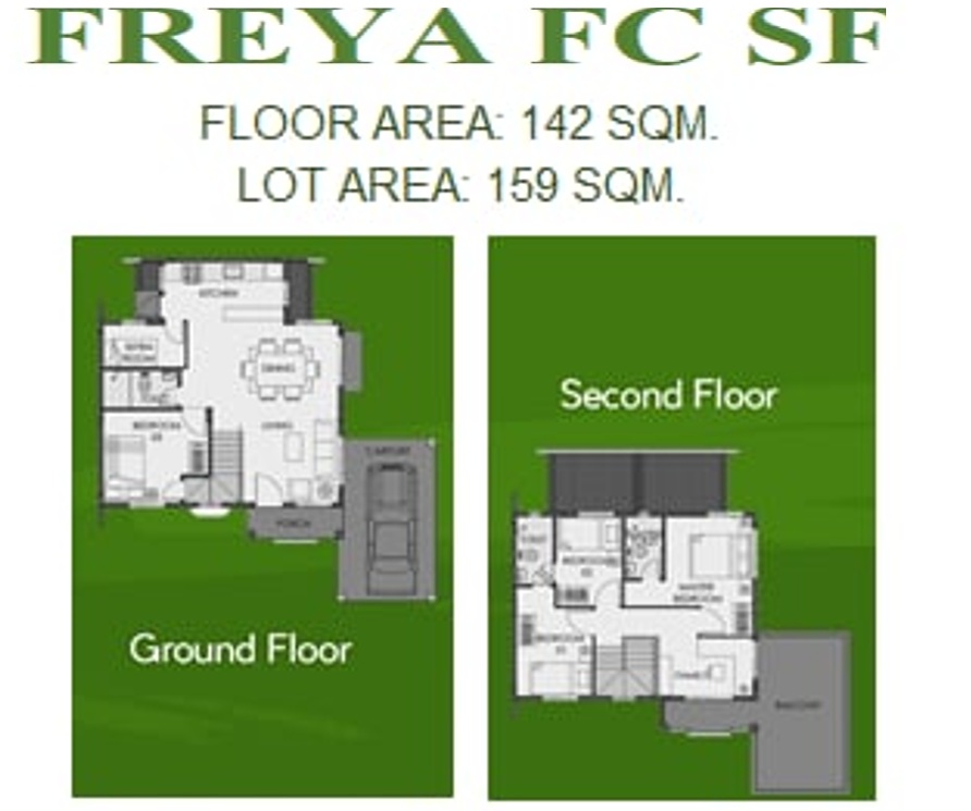 4 Bedroom 3 Toilet and Bath Freya FC SF House and Lot Solvale Batal ...
